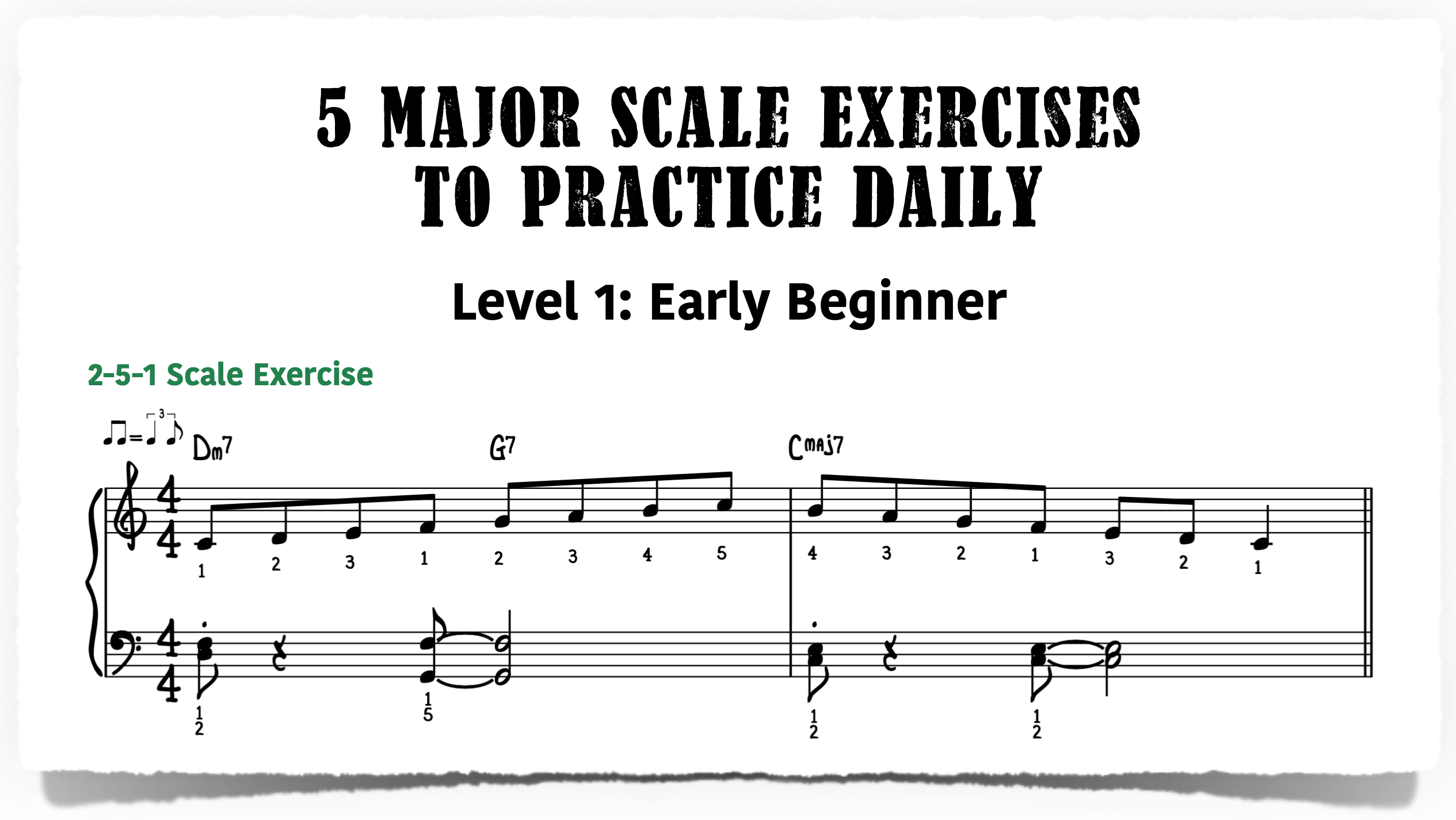 5 Major Scale Exercises to Practice Daily - Piano With Jonny