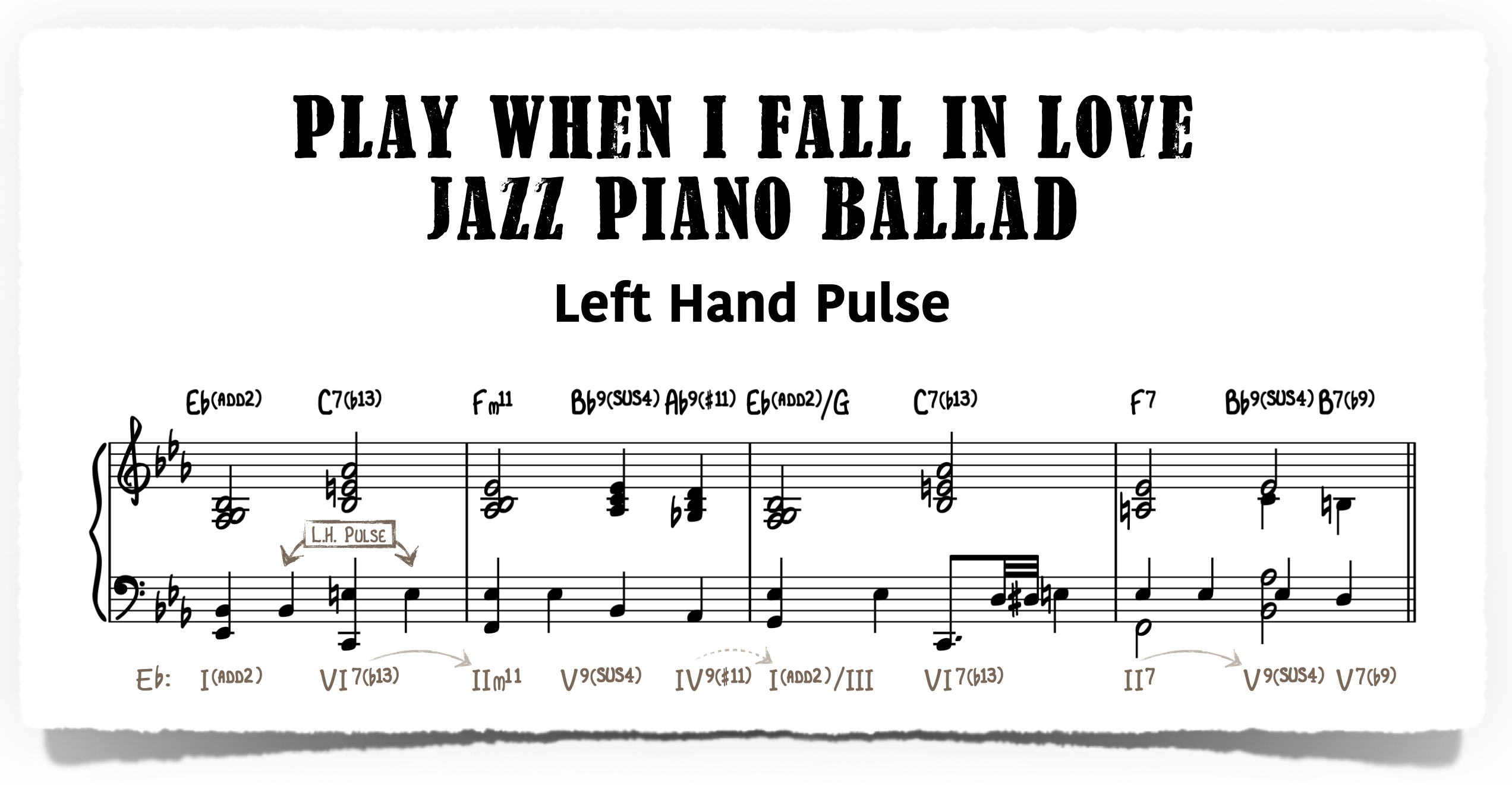 Play When I Fall In Love (Jazz Piano) - Piano With Jonny
