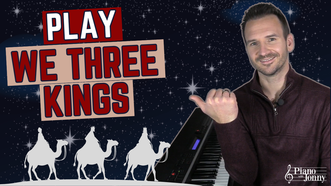 Play We Three Kings - Jazz Piano Style - Piano With Jonny