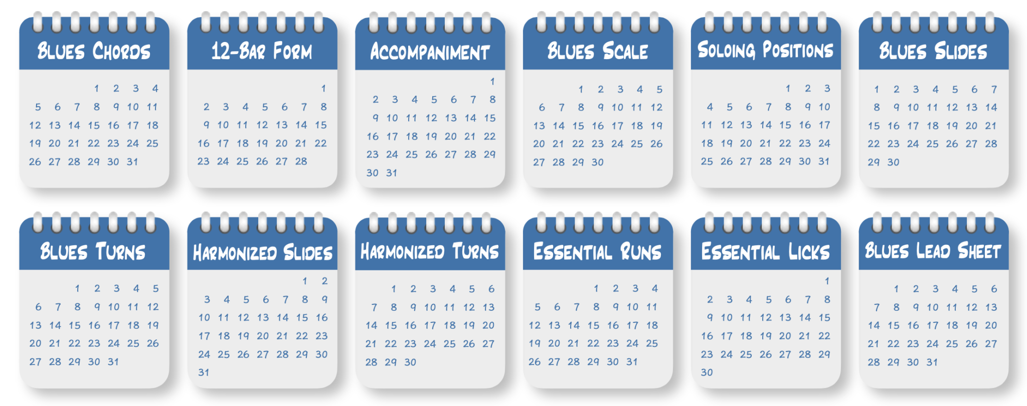 Beginner Blues Piano 1-Year Practice Plan - Piano With Jonny